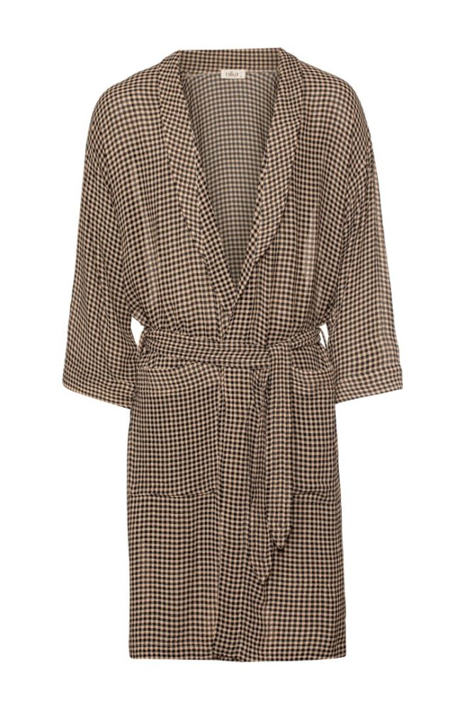 Tulum Robe Nude Checker – Nika Resort Collection